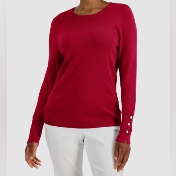 JM Collection | Sweaters | 557m Nwt Jm Collection Petite Rivetdetail ...